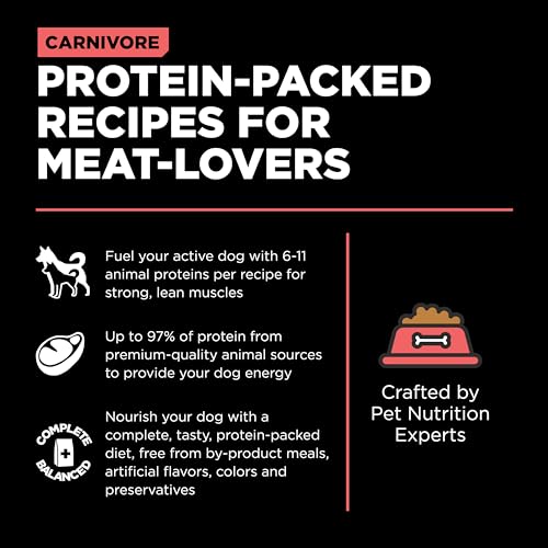 Go! Solutions Carnivore Grain Free Dog Food, 3.5 lb – Salmon + Cod Recipe – Protein Rich Dry Dog Food – Complete + Balanced Nutrition for All Life Stages