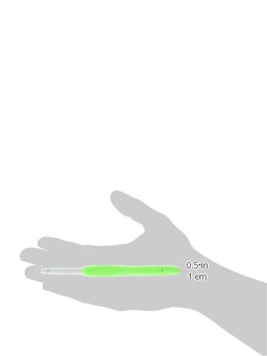 Clover 1053/K Amour Crochet Hook, Size K/6.5mm , Green