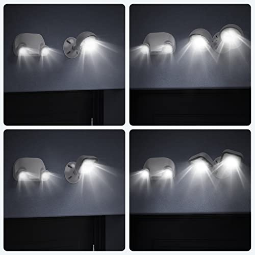 SASELUX Led Emergency Light with Remote Capable, Adjustable LED Lamp Heads Exit Lighting, Backup Battery White Emergency Lights, 120V-277V Dual Voltage, UL Certified (1 Pack)