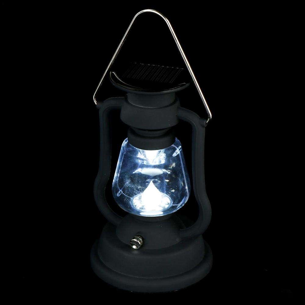 Solar Power Lantern Antique Light Lamp 7 LED for Garden Patio Umbrella Lamp Tree Pool Pavilion Lawn Porch Decor Camping Lantern Hurricane Lantern