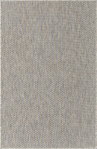 Rugs.com Outdoor Solid Collection Rug β 3' x 5' Light Gray Flatweave Rug Perfect for Entryways, Kitchens, Breakfast Nooks, Accent Pieces