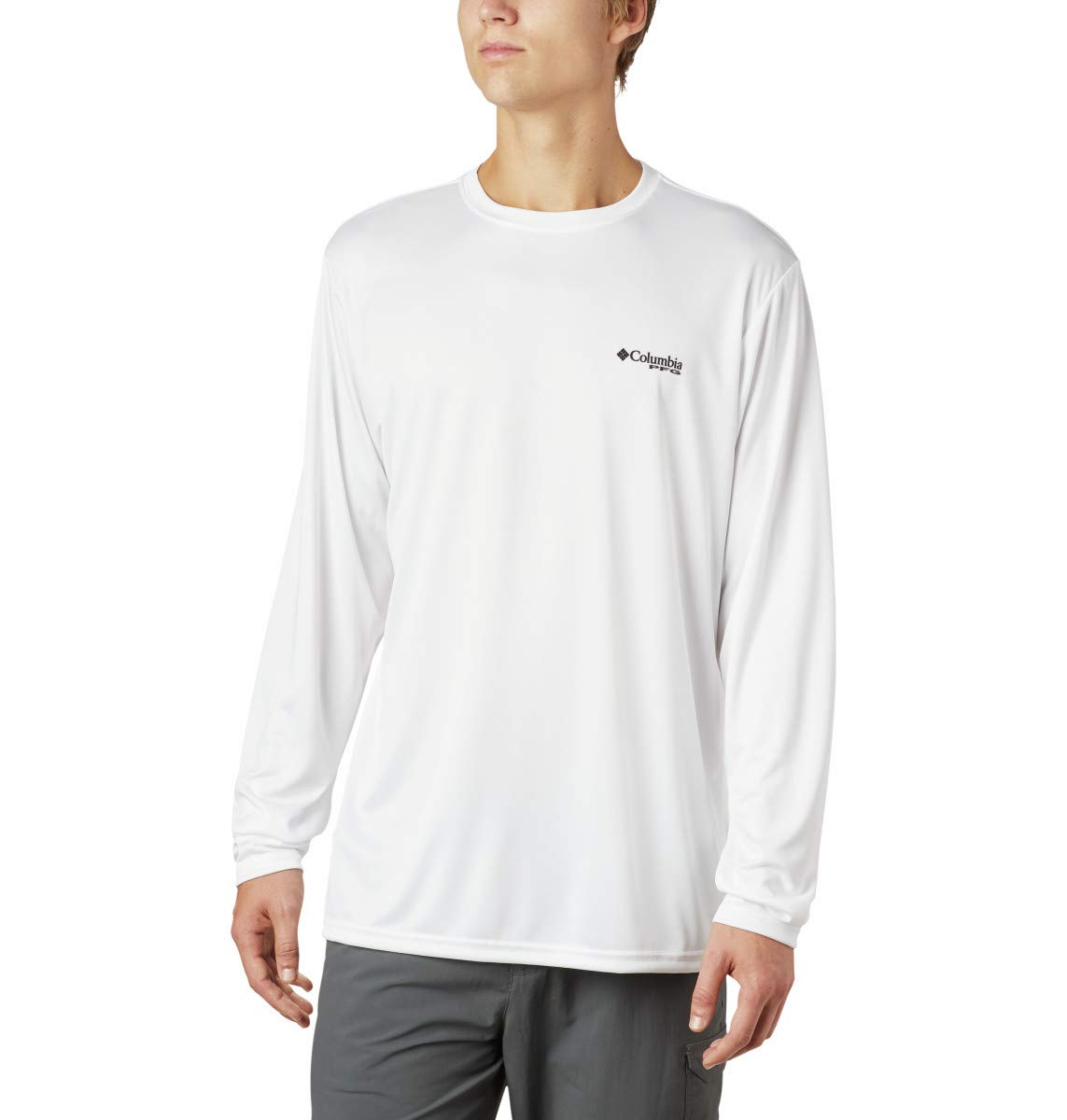 Columbia Men's Terminal Tackle PFG State Triangle Long Sleeve, White/La Flag, 3X Big