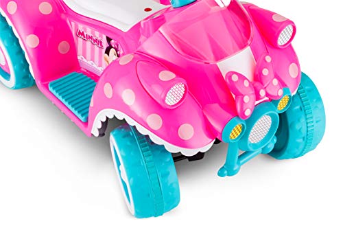 Kid Trax Toddler Disney Minnie Mouse Quad Ride-On, Kids 18-30 Months, 6V Battery and Charger Included, Max Weight 45 lbs, Hot Pink