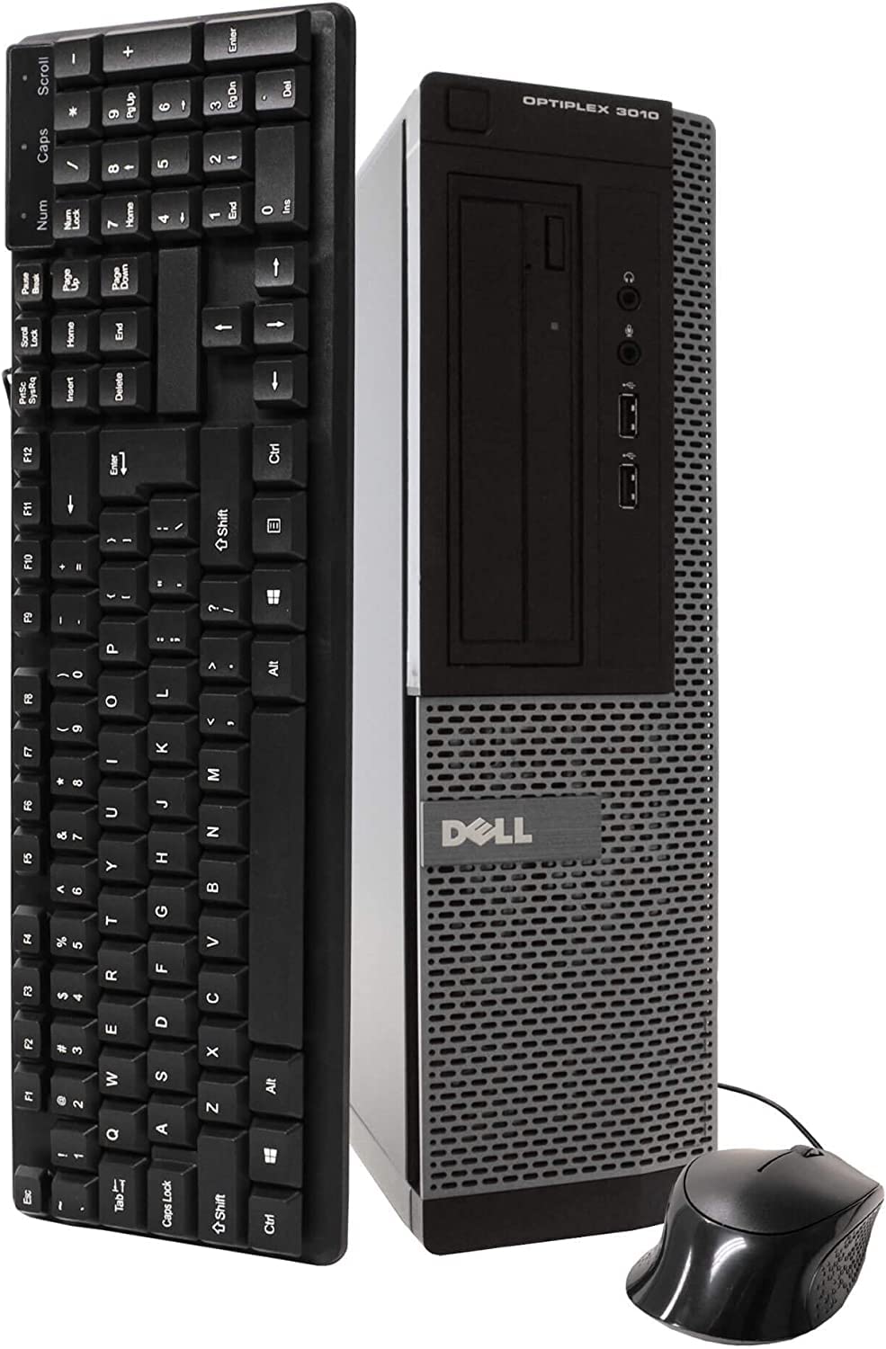 Dell Optiplex 3010 Desktop Computer - Intel Quad Core i5 3.2-GHz, 8GB RAM, 500GB HDD, DVD, Keyboard, Mouse, WiFi, Windows 10 Pro, Microsoft Office 365 Subscription (Renewed)