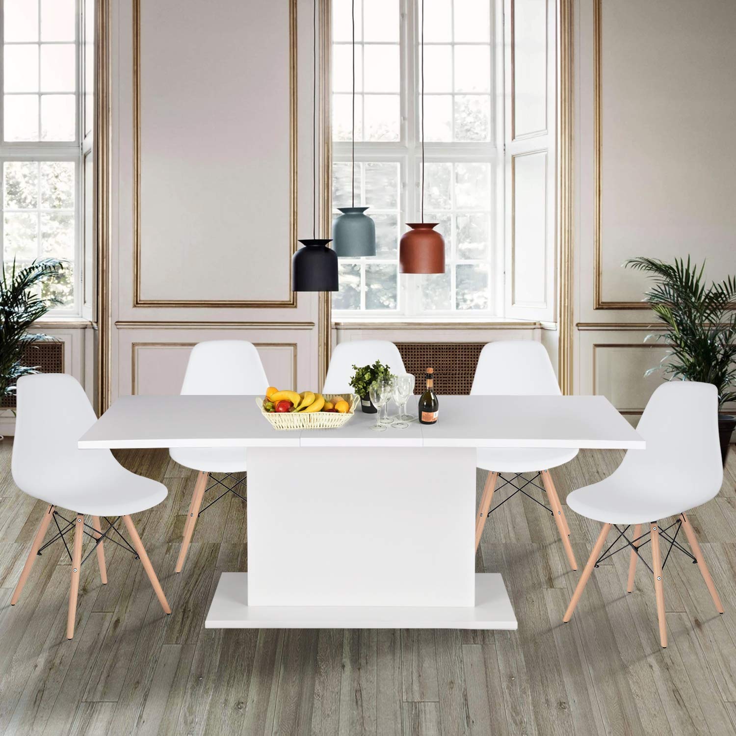CozyCasa Worm & Caterpillar Killer Insecticide/Pesticide Spaces for Kitchen Restaurant Home Office White Meeting Table, Seat for 4-8, Only Table Included 100pack