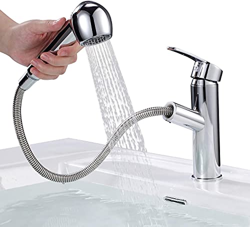 GOTOTOP Kitchen Faucet Bathroom Tap 3-Functions Pull-Out Faucet Nozzle Sink Faucet Spray Head Sprayer Spout Setting Replacement Part Hot for Personal Hygiene