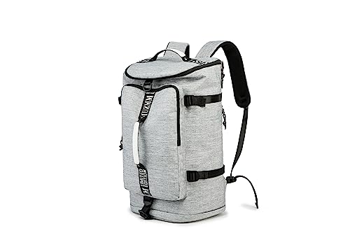 FUNYAGO Gym Duffle Bag Waterproof black Laptop Backpack Suitable for Hiking, Fishing, Travel 40L Large Capacity Trendy Cool Lightweight Backpack for Men and Women