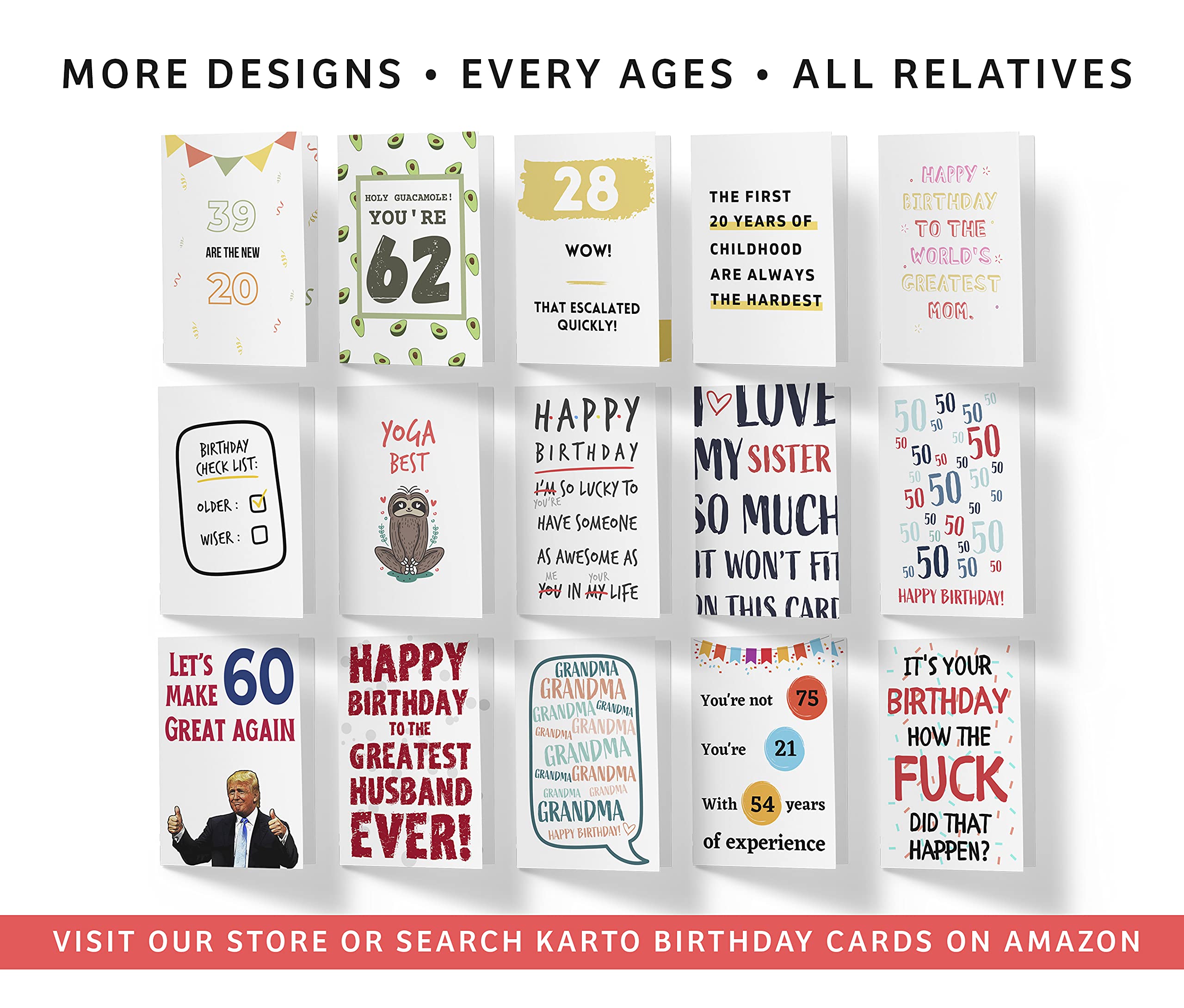 Karto Funny 21st Birthday Card - With Red Envelope