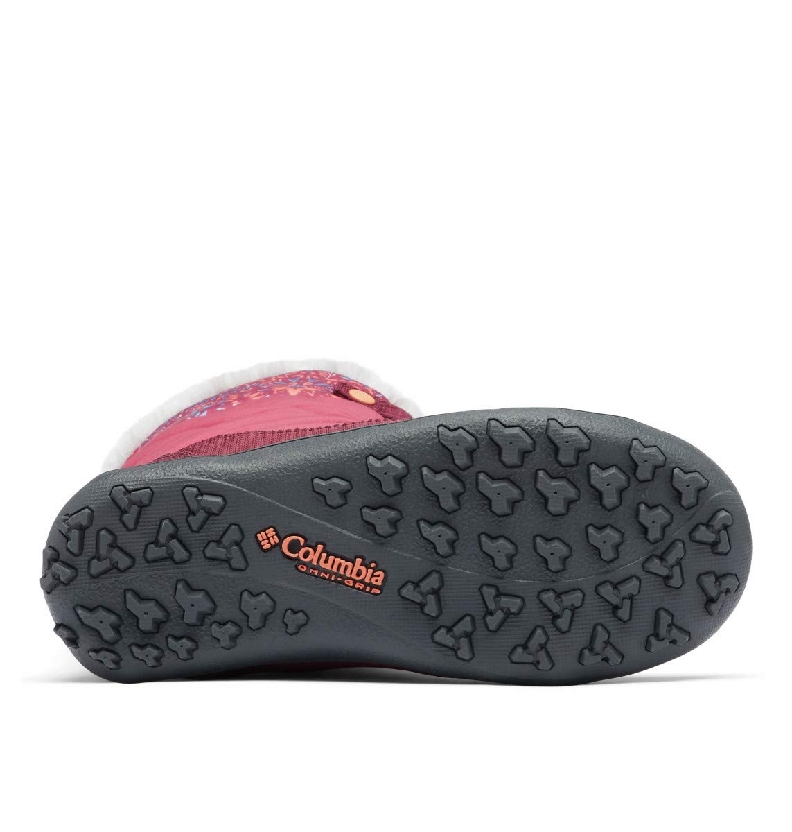 Columbia Minx™ Mid III Print Omni-Heat™ (Little Kid/Big Kid) Dark Fuchsia/Lychee 7 Big Kid M