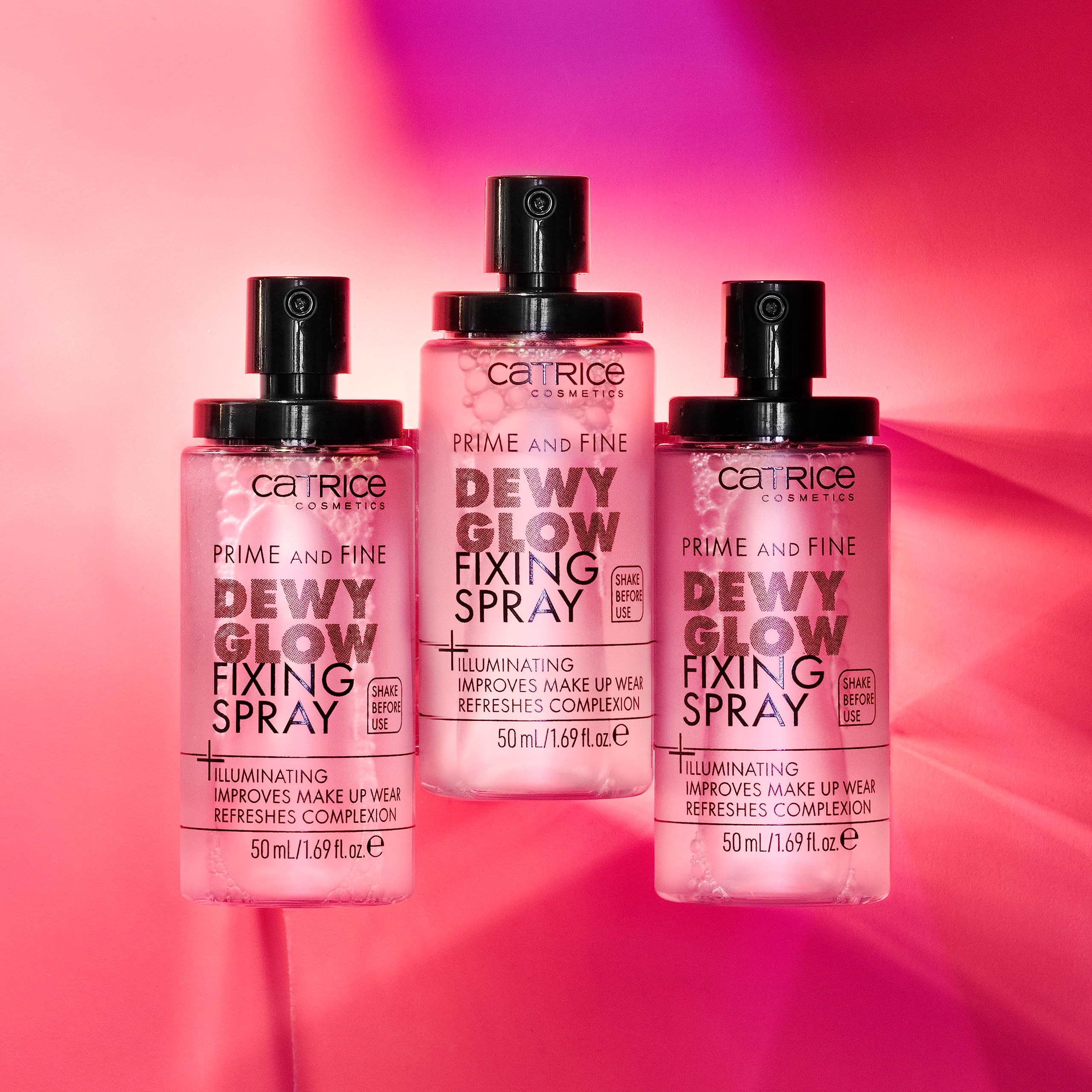 Catrice | HD Foundation 08 & Prime & Fine Dewy Glow Spray Bundle | Full Coverage Makeup | Vegan & Cruelty Free