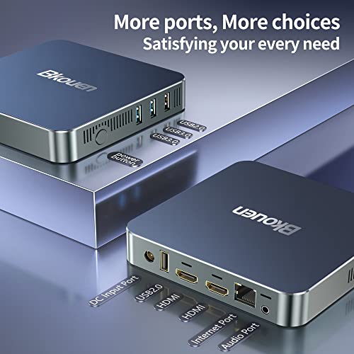 Mini PC Windows 11 Pro, Lightweight 11th Intel N5105 Mini Computers(Turbo 2.9GHz), Ultra Thin Extensible 8GB RAM 256GB SSD Micro Desktop Computers,4K HDMI Dual Display, Dual WiFi Business/Home/Office