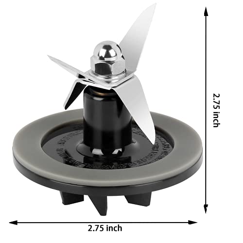 Replacement Parts Blender Blade Assembly with 3 Pieces Blender Gaskets，Fit for Cuisinart CBT-500, SB5600, CB600