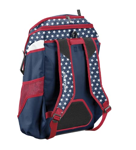 Easton | Walk-Off NX Backpack Bag Series | Adult | Team Logo Embroidery Panel | Stars & Stripes