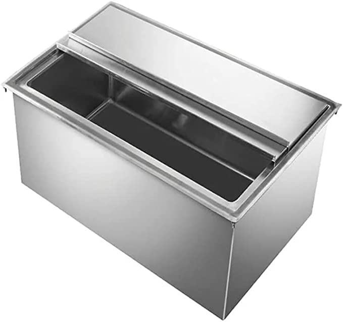 Commercial Stainless Steel Drop-in Ice Bin Chest 18"x24"