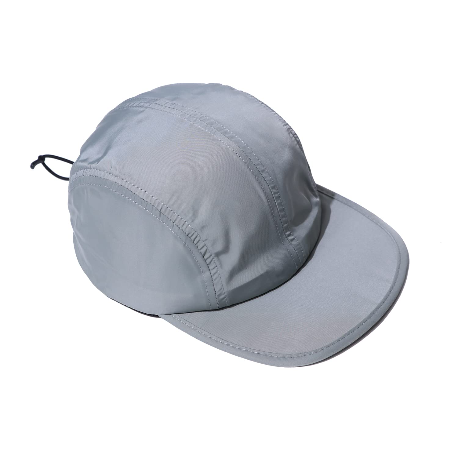 Clakllie Lightweight Flat Bill Dad Hats Quick Dry Baseball Cap Summer Outdoor Camper Cap 4-Panel Running Hat Cycling Cap,Gray