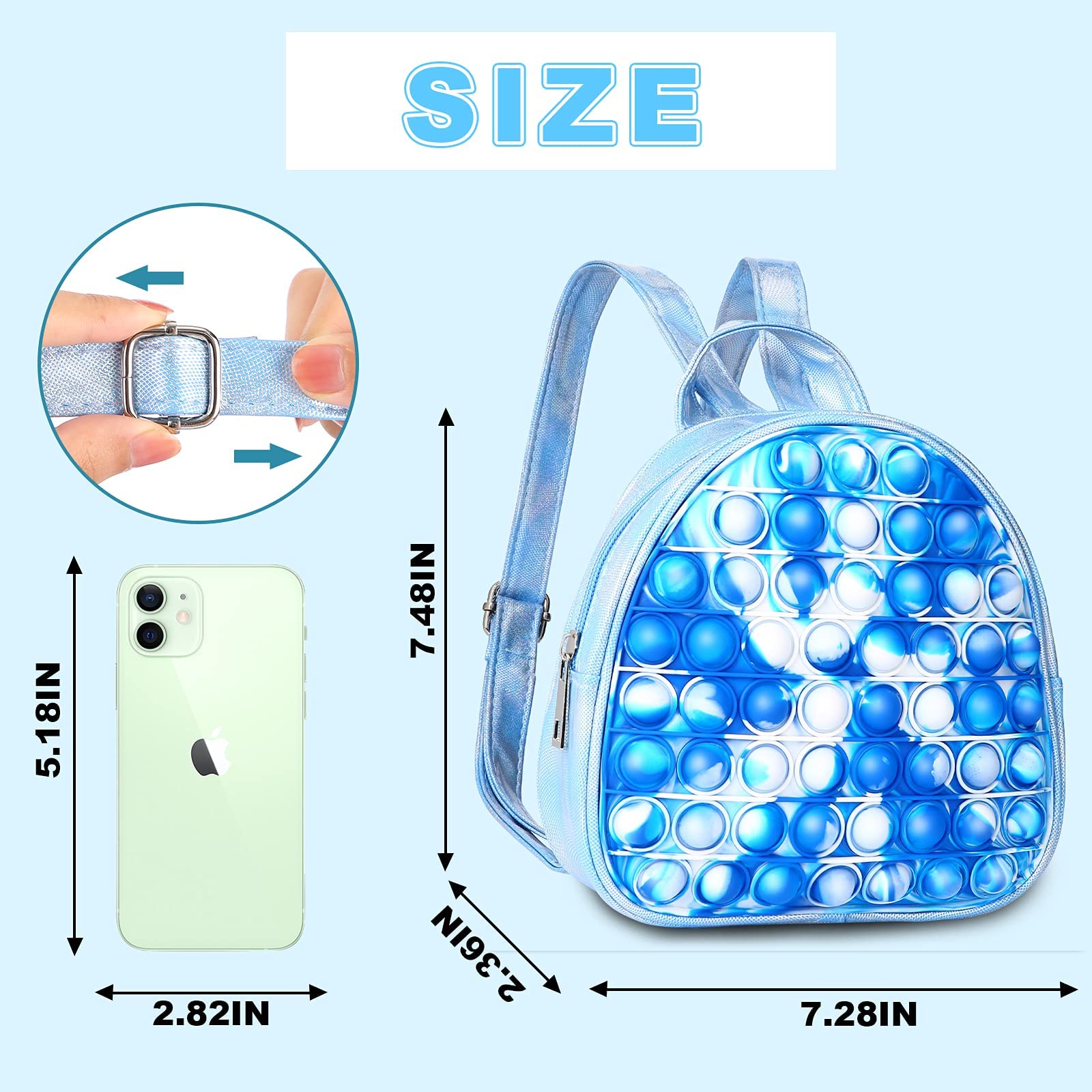 Woosir Purse Backpack for Girls Kids,Mini Toddler Backpack for Kids Travel Bag Preschool Birthday
