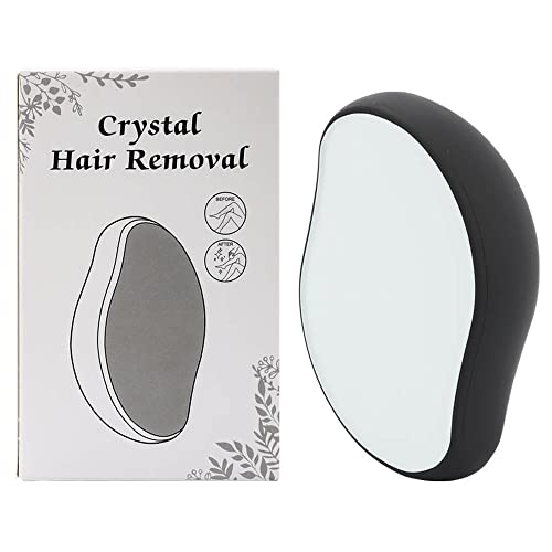 Crystal Hair Eraser, Remover, Magic Eraser for Women and Man, Reusable Removal, Painless Exfoliating Remover by timearte (Black) 1 count