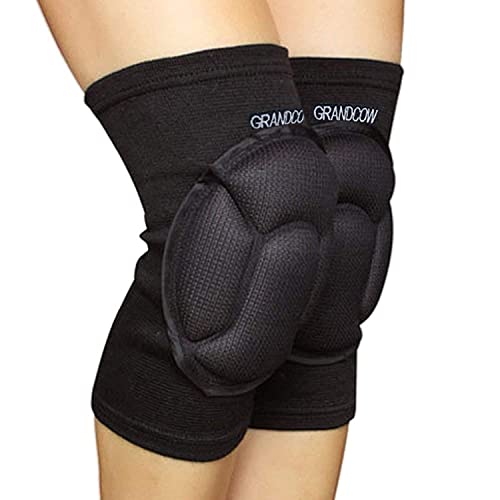 GRANDCOW Knee Pads for volleyball Work Construction Gardening Cleaning and Dance dancing Knee Protective Pad Protection for adult Youth kids women men (1 Pair/2 pcs Knee Pads included)