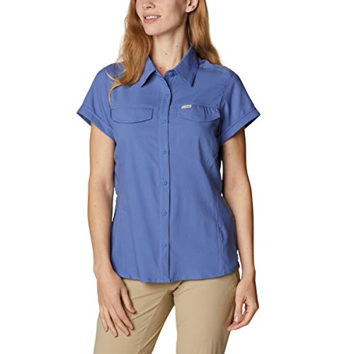 Columbia Women's Plus Size Silver Ridge Lite Short Sleeve, Velvet Cove, 1X