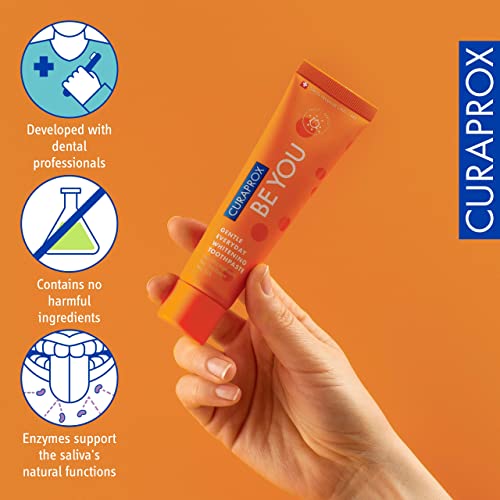 Curaprox Be You Toothpaste, Peach Apricot Flavor, 60ml