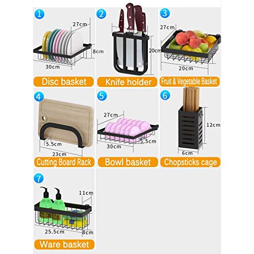 SDGH Dish Rack - Stainless Steel Dish Rack Nonslip Length Adjustable with Chopstick Holder
