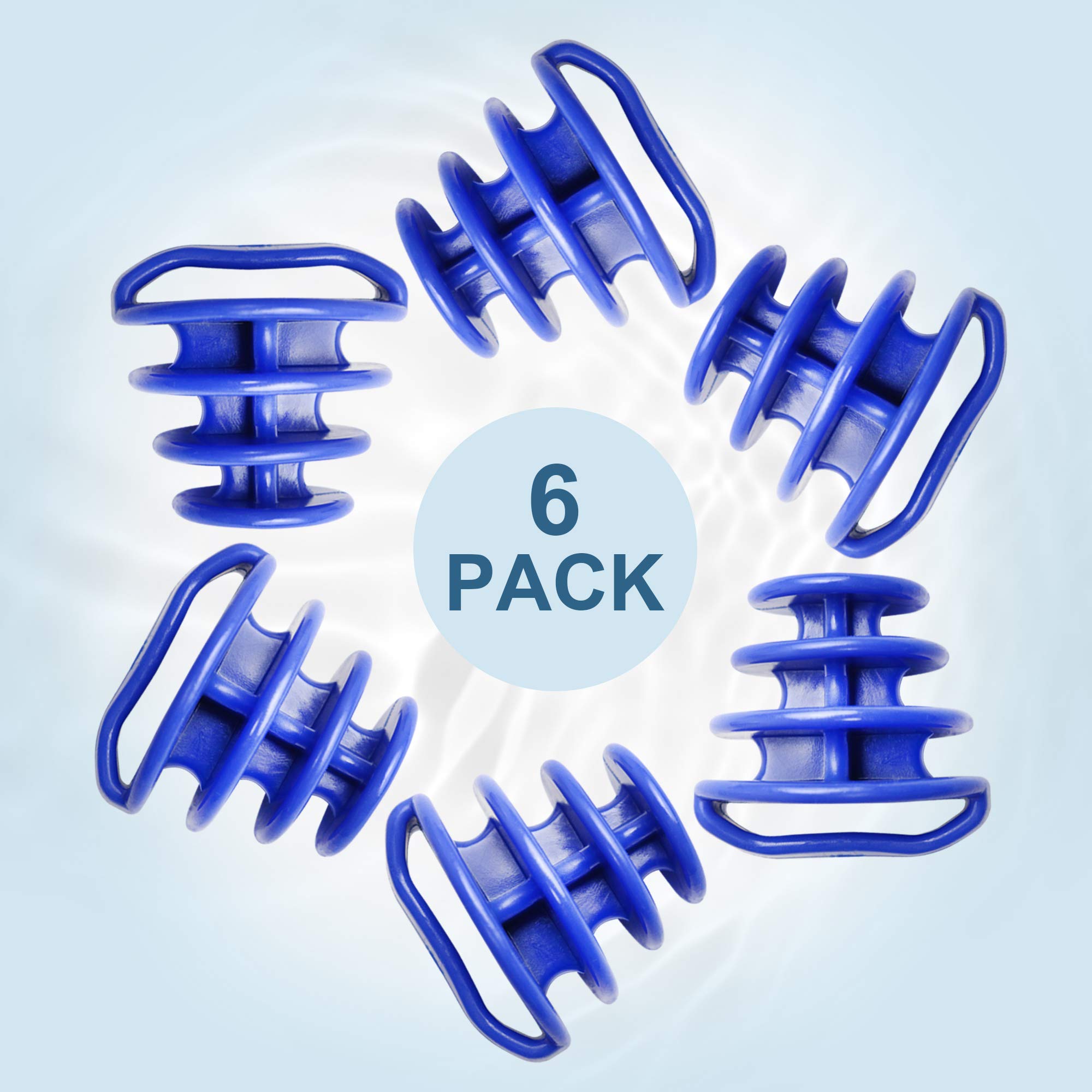 CANALHOUT 6 Pack Universal Kayak Scupper Plug,Environmentally Friendly TPR Material,Size from 1.25 Inches to 2 Inches,Float on The Water (Navy)