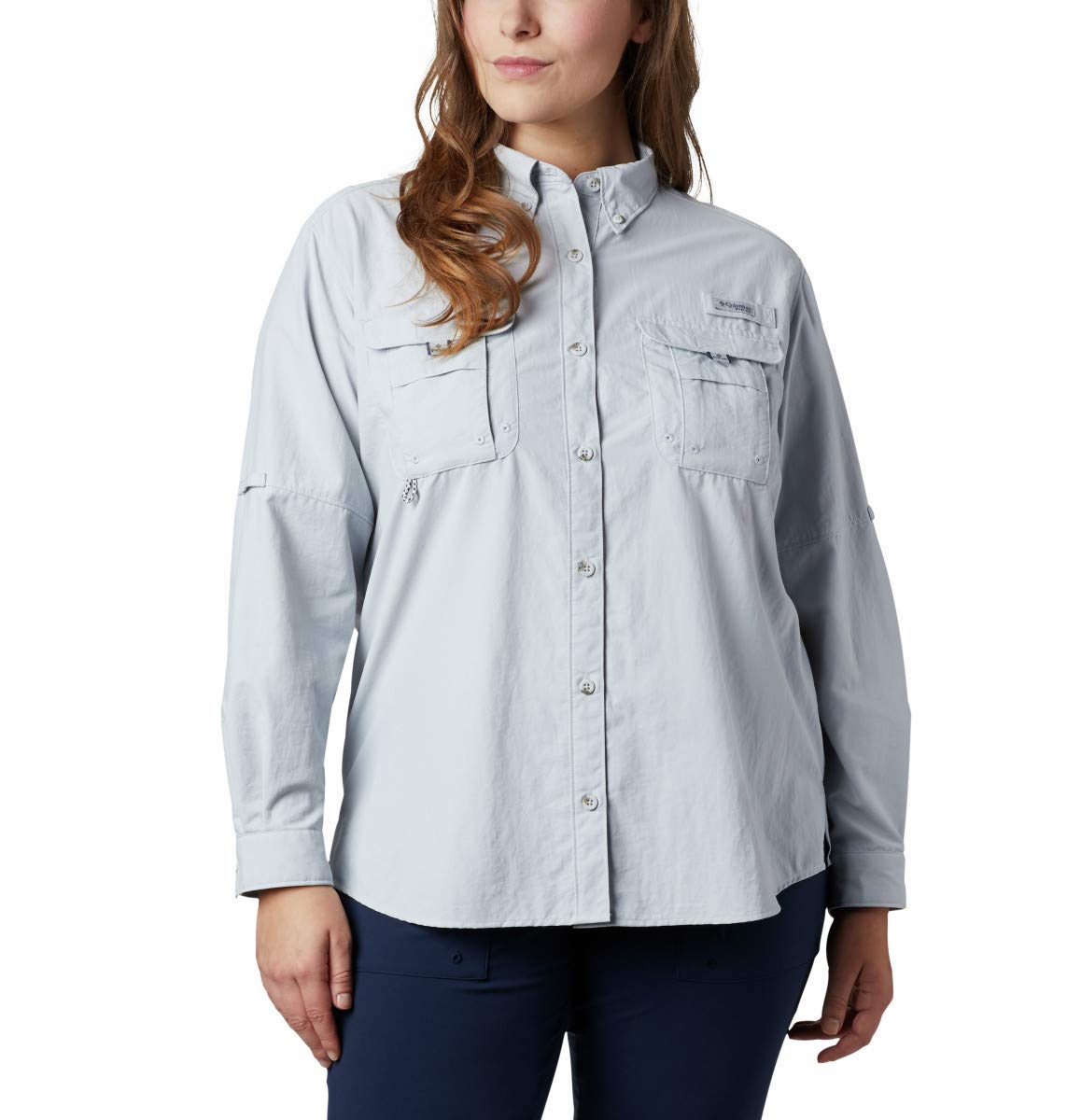 Columbia Women's Standard PFG Bahama II UPF 30 Long Sleeve Fishing Shirt, Cirrus Grey, Small