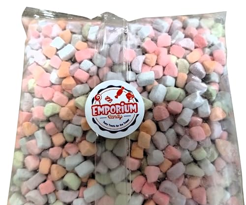 Dehydrated Mini Assorted Rainbow Marshmallows - 1 lb of Delicious Fresh Bulk Marshmallows