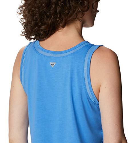 Columbia Women’s PFG Slack Water Knit Tank Top, Moisture Wicking, Sun Protection, Dolphin, XX-Large