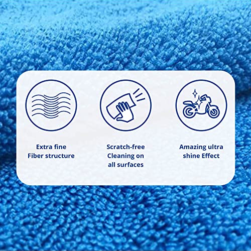Shinykings Motorcycle Cleaner Wash&Shine 66 | WATERLESS Motorcycle Wash with Ultra Shine Effect | Powerful Detailing Spray for All Surfaces | Motorcycle Cleaning Kit | 16.9 fl.oz