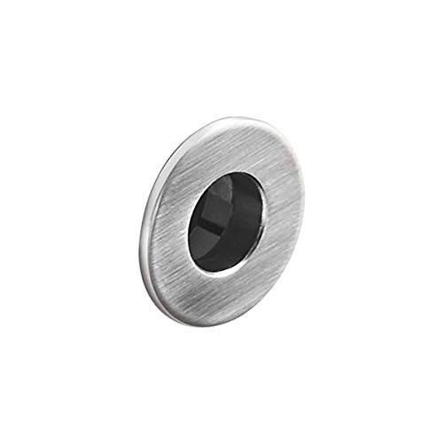 Greenspring Sink Basin Trim Overflow Cover Brass Insert In Hole Round Caps Brushed Nickel