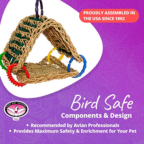 Super Bird Creations SB881 Seagrass Tent, Small/Medium Bird Size, 8β x 7β x 8β