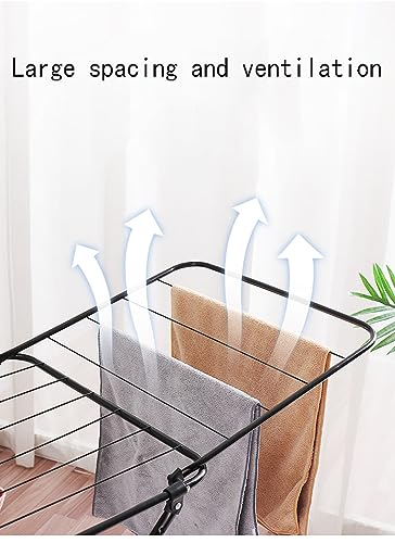 GAENZA Floor-to-Ceiling Folding Clothes Rack Clothes Drying Rack Indoor Balcony Airfoil Simple Household Towel Drying Quilt Pole Outdoor Clothes Rack