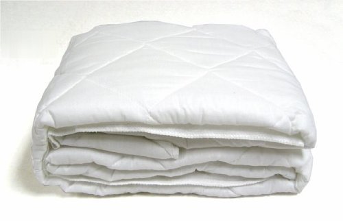 Cot Size Mattress Pad Waterproof Quilted,Cotton Top Soft Protector Cover Quilted Fitted Mattress ProtectorFits Narrow Twin/Camp Bunk/Rvs Bunk/Guest Beds 30" X 75" X 10"