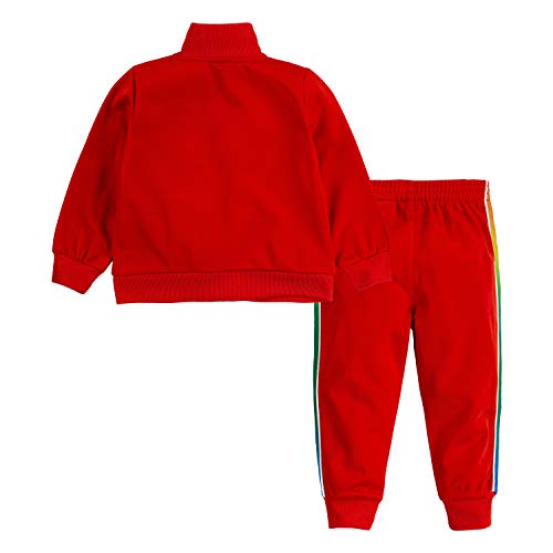 Crayola Children's Apparel Kids' Toddler Tricot Jacket and Pants 2-Piece Tracksuit Outfit Set, Red, 3T