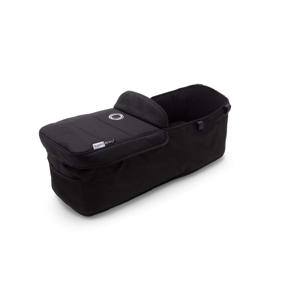 Bugaboo Donkey 3 - Bassinet Fabric Complete - Newborn Twin Stroller Accessory - Black
