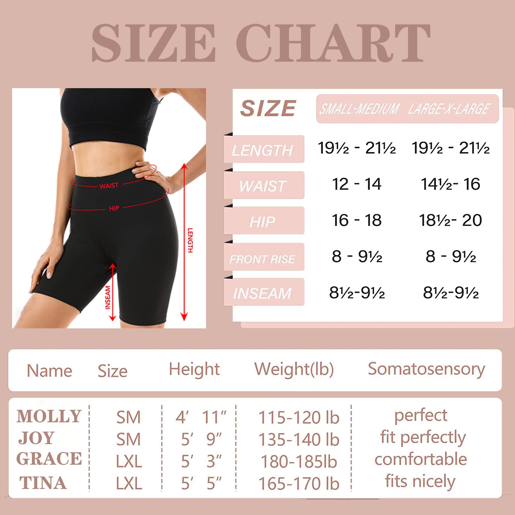 CTHH 3 Pack Biker Shorts for Women-8" High Waisted Workout Running Athletic Spandex Soft Summer Short Yoga Pants