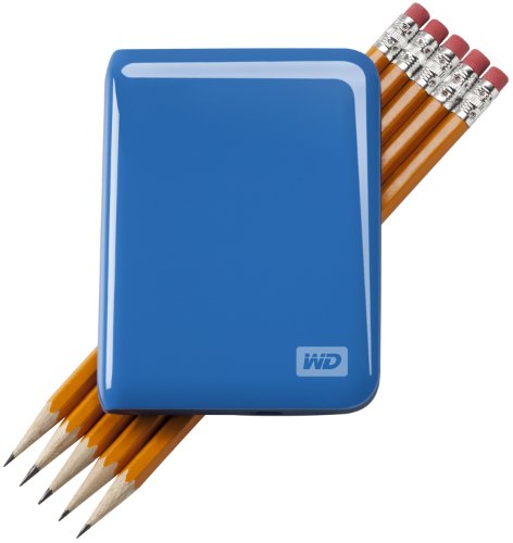 WD My Passport Essential 500 GB USB 3.0/2.0 Portable External Hard Drive (Pacific Blue)