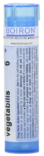 Boiron Carbo Vegetabilis 6C (Pack of 5), Homeopathic Medicine for Bloating and Gas