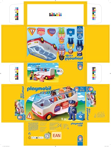 Playmobil 1.2.3 Airport Shuttle Bus
