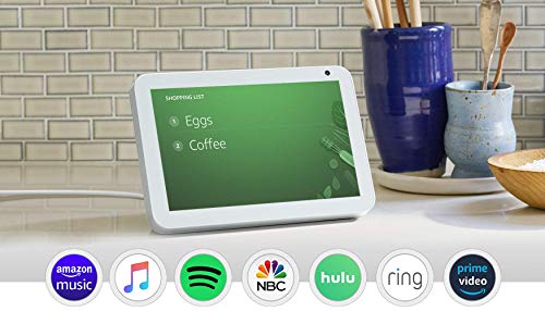Certified Refurbished Echo Show 8 (1st Gen, 2019 release) -- HD smart display with Alexa – stay connected with video calling - Sandstone