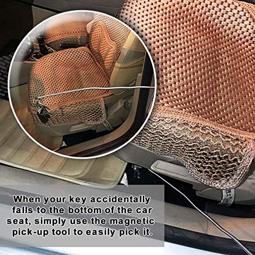 EASYTOO Magnetic Pickup Tool - 24” Bend-It Flexible Magnet Pick-Up Sweeper Bendable Retriever Stick for Hard-to-Reach Home Sink Drains, Car Keys, USB's, Bolts, Nuts, Screws