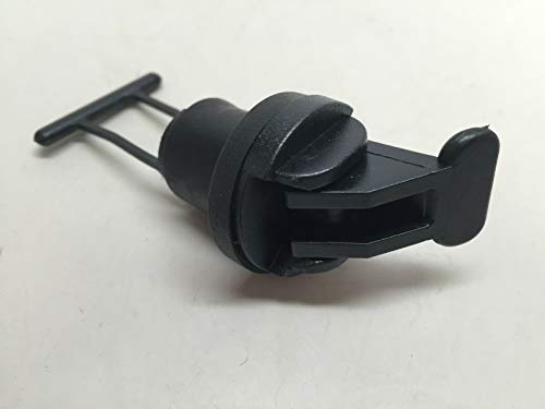 Canoe Kayak Plugs Hull Drain Plug Marine Boat Kayak Black Nylon 3/4" Diameter 3"(l) x 1"(w)