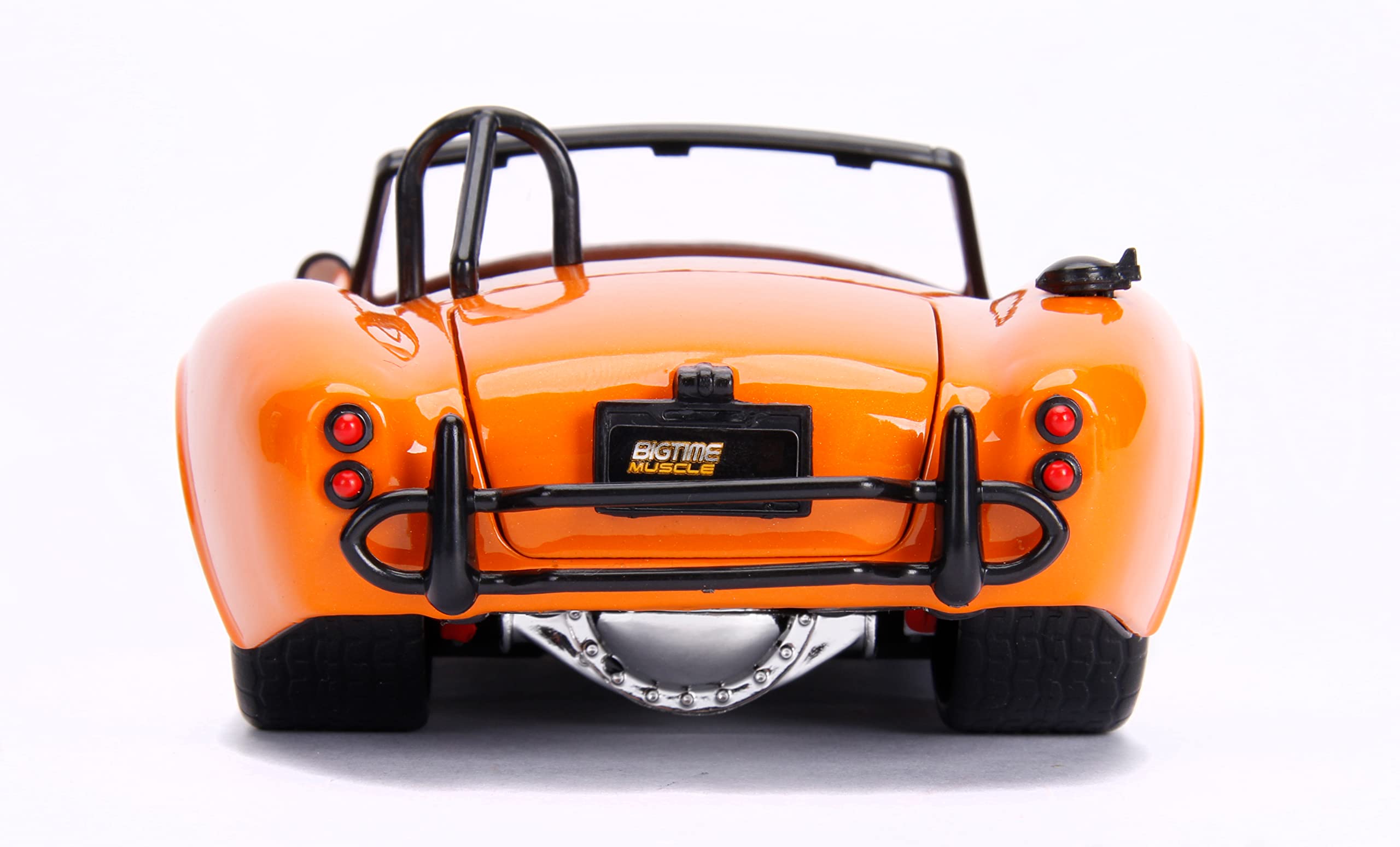 Jada 1965 Shelby Cobra 427 S/C Orange with Black Stripes Bigtime Muscle 1/24 Die-cast Model Car 30531, Yellow