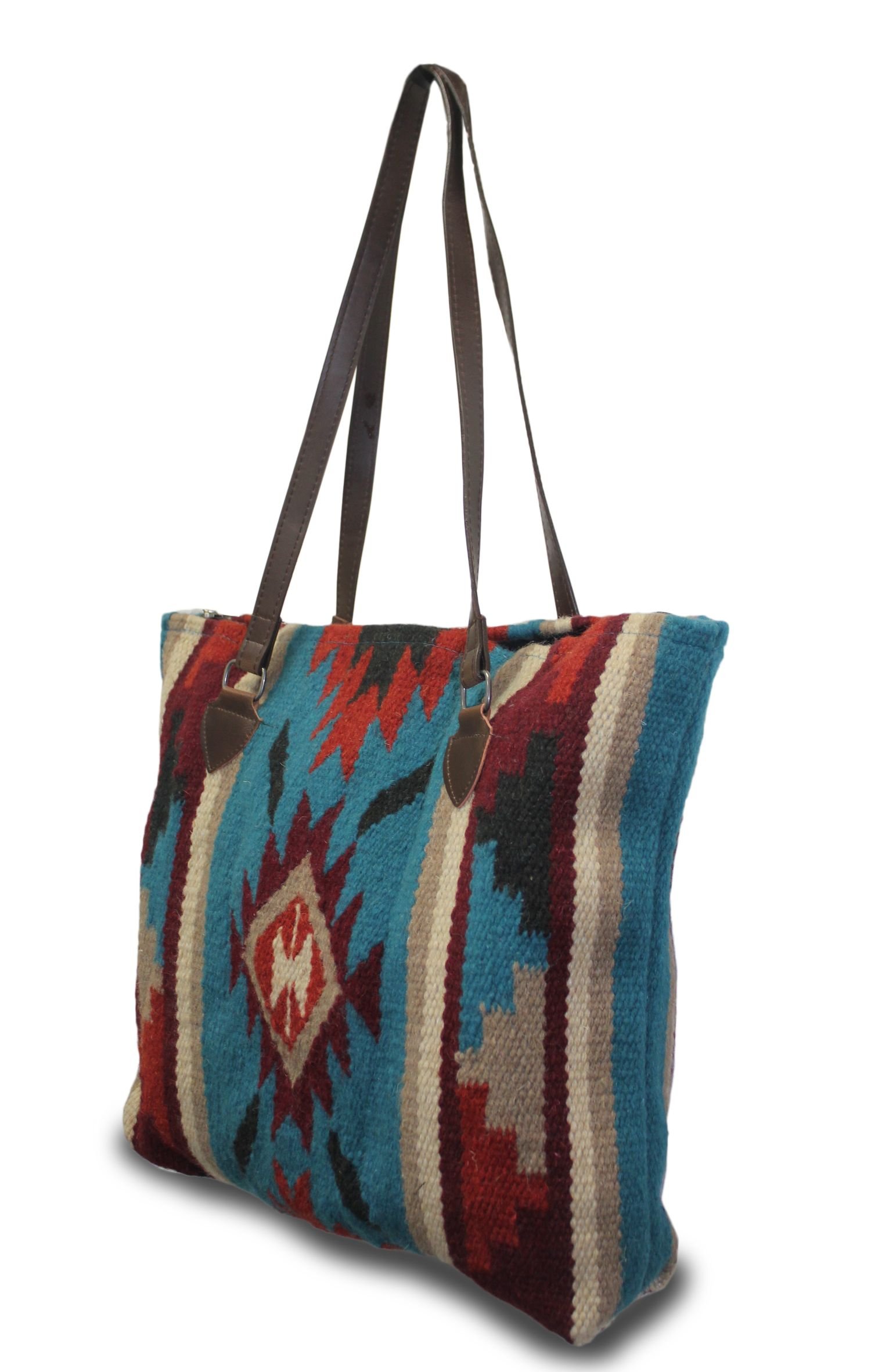 Southwest Boutique Wool Tote Purse Bag Native American Western Style Handwoven (Tucson)