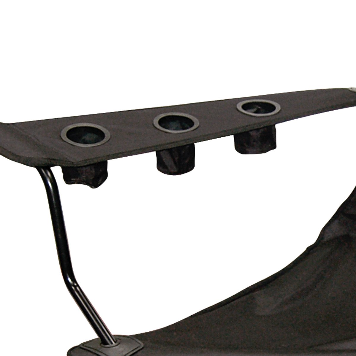 Creative Outdoor Camping Folding Chair, Extra King-Size Padded Camping Seat with Arm Rest, Multiple Cup & Wine Glass Holders with Cooler Bag, Support 450 LBS, Red, Alloy Steel Black