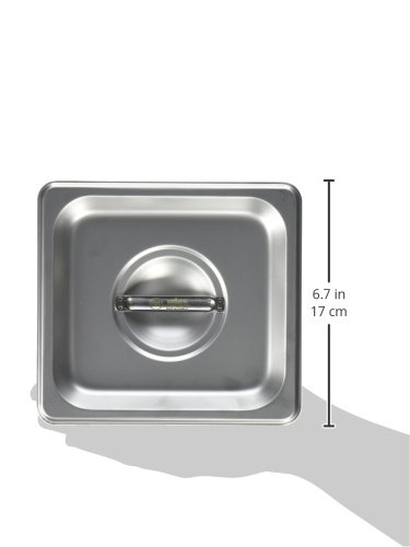 Winco SPSCS 44202 Size Solid Cover,Stainless Steel,Medium