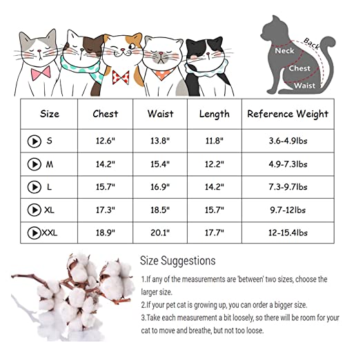 Sphynx Cat Summer Clothes for Cats Only Pattern Cotton T-Shirts Soft Breathable Pullover Vest with Sleeveless Kitten Shirts for Sphynx (L(7.3-9.7lbs), Strawberry)