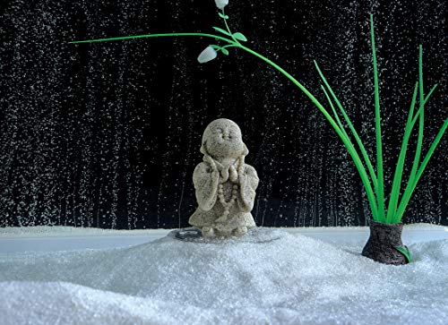 Carefree Fish Buddha Statue Minimalist Sandstone Buda Ornament Monk Figurine Zen Decor Bring Home a Ray of Sunshine