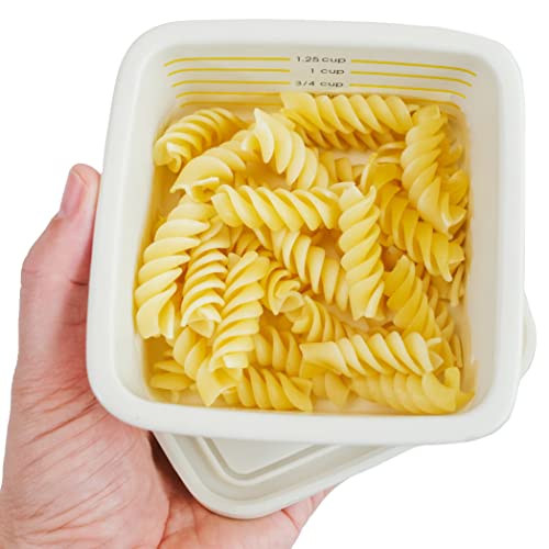 Uba Portion Control Containers (PORCELAIN) for Diet Meal Prep and Storage (1 Pack)
